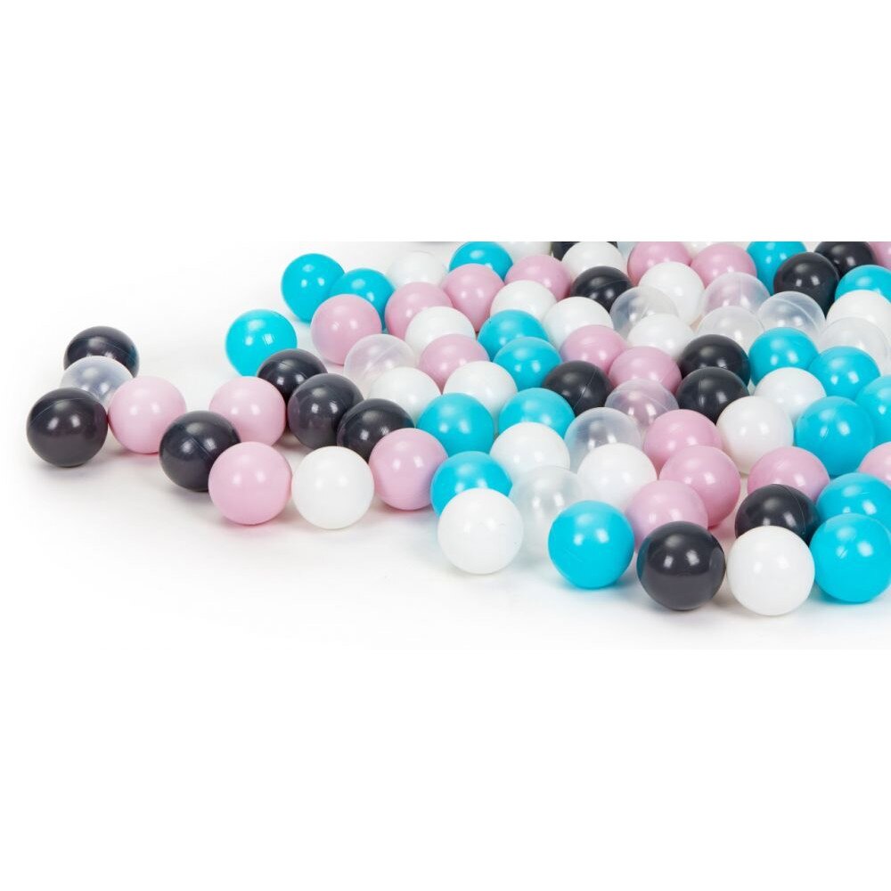 Set 100 bile colorate pentru centru de joaca sau cort, diamteru mingi 6 ...