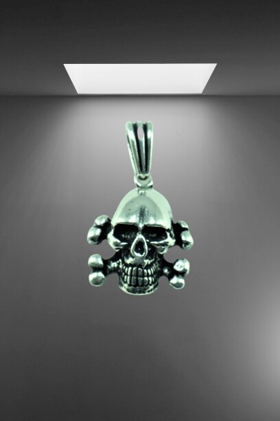 Pandantiv din argint 925, TSR, Skull model 5 - eMAG.ro