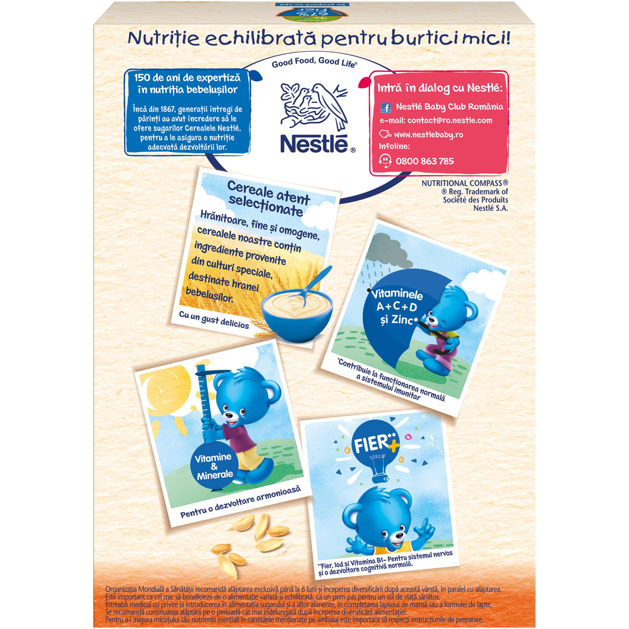 Cereale Nestle Mic Dejun cu banane si portocale, 250g, de la 6 luni ...