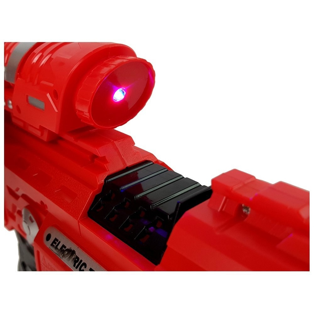 Pistol cu gloante de spuma, LEANToys, Luminescent, Raza de actiune 45 m ...