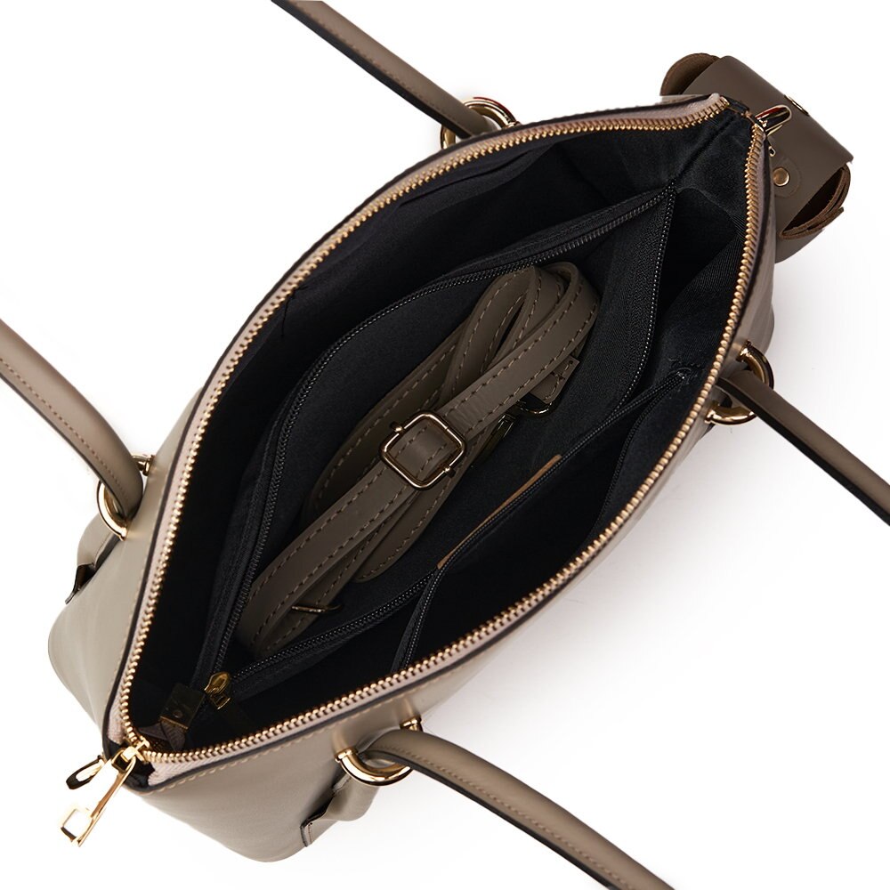 Geanta dama piele naturala Gabriella bej - eMAG.ro