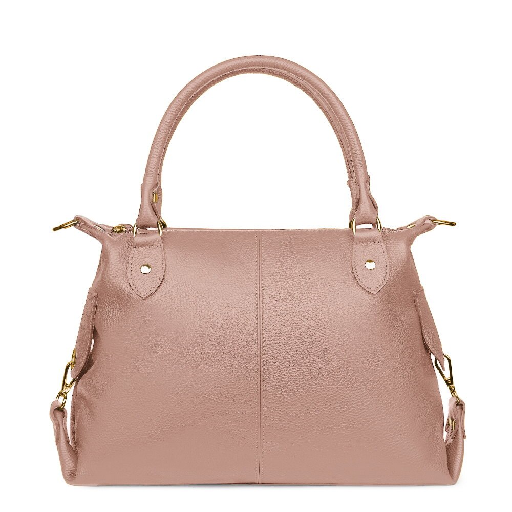 Geanta dama piele naturala Francesca roz - eMAG.ro