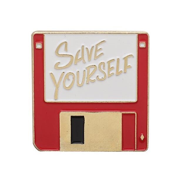 Insigna, Dambla, Save Yourself Floppy Disk - eMAG.ro