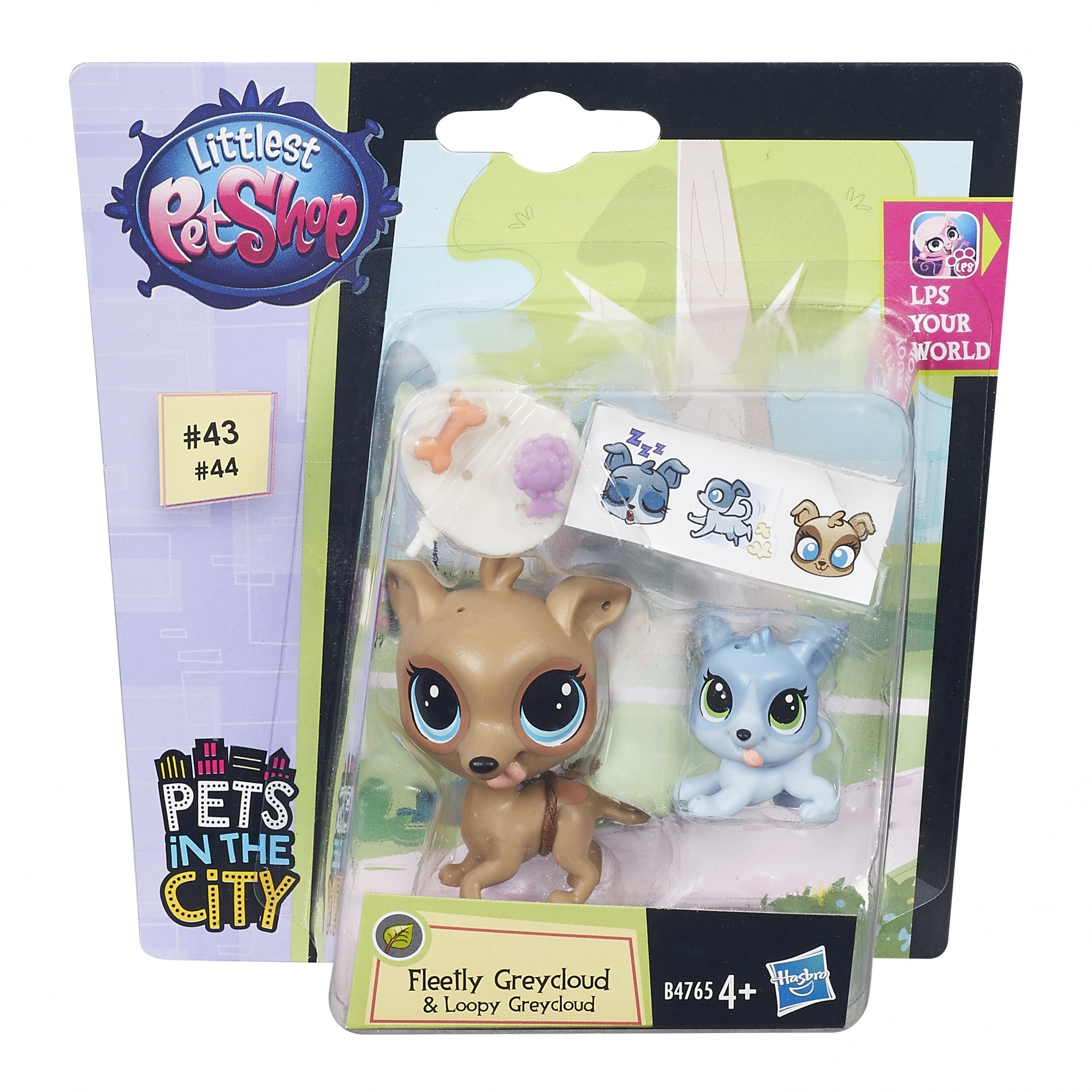 Комплект 2 фигурки Littlest, Pet Shop, Greyhound & Puppy - eMAG.bg