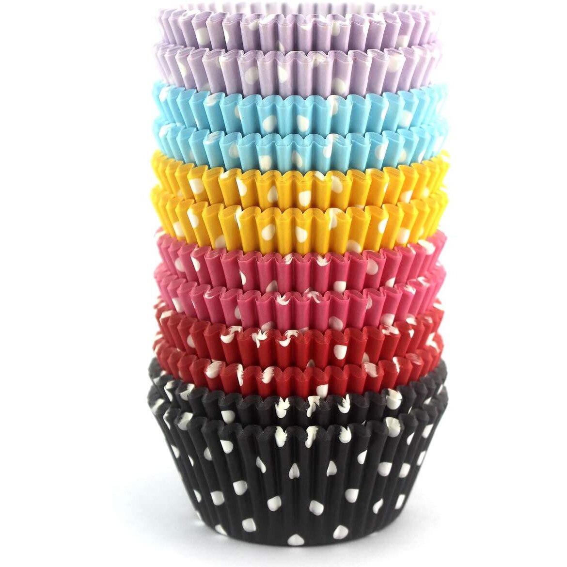 Set 300 de forme pentru briose Xlloest din hartie, Multicolor - eMAG.ro