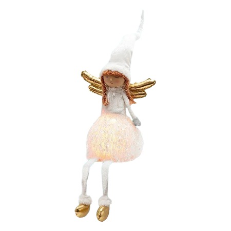 Karácsonyi angyalfigura Home, 3 LED lámpával, magassága 65 cm - eMAG.hu