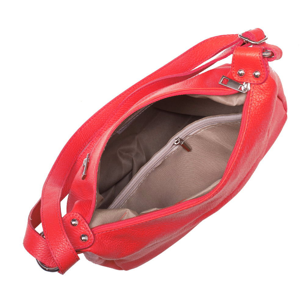 Poseta din piele naturala Amelia rosie - eMAG.ro