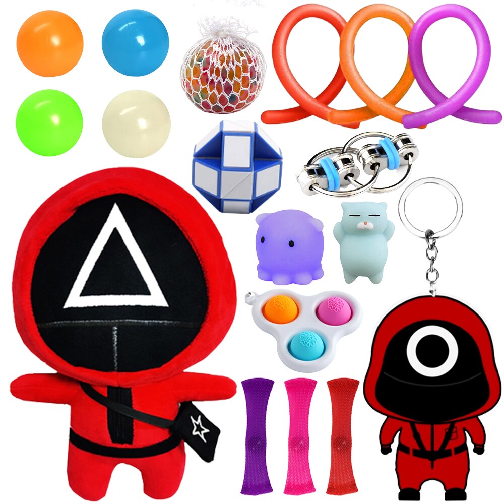 Set 18 Jucarii Squid Game x Zenuk® - Fidget Toys, Simple Dimple ...