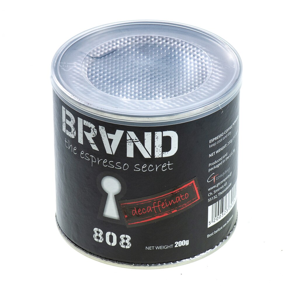 Cafea Espresso Brand 808, fara cofeina, 100% natural, 200 g - eMAG.ro