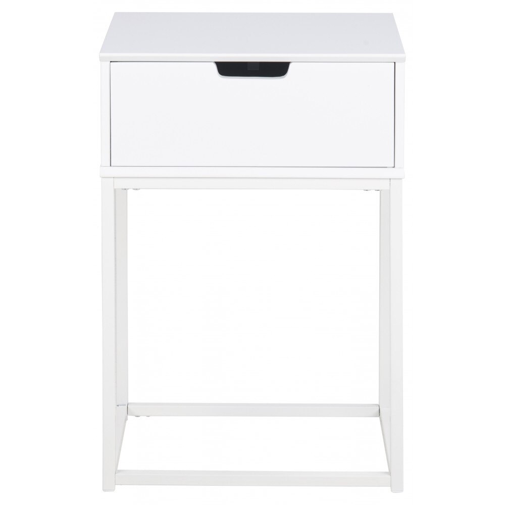 Noptiera, Design Scandinavia Mitra, 62 cm, MDF, Alb - eMAG.ro