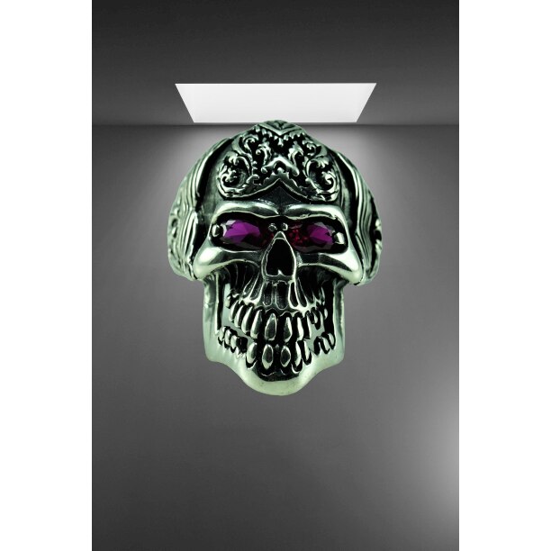 Inel din argint 925, TSR model skull 10, marime 21 mm - eMAG.ro