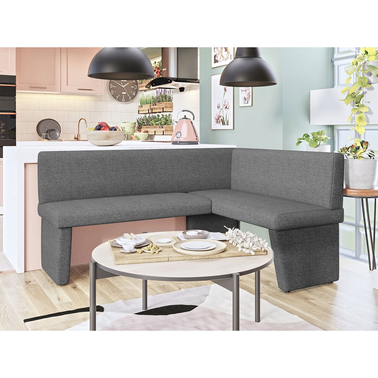 Coltare de bucatarie Gajana I Leb, Mirjan24, 168x128x83 cm - eMAG.ro