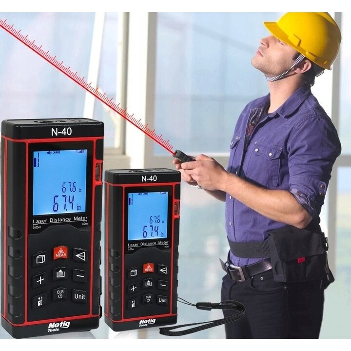 Telemetru laser profesional digital 40m Notig Tools - eMAG.ro