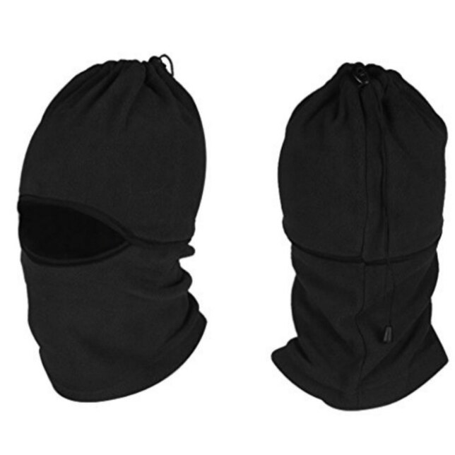 Cagula Fleece cool, 2 in 1 ,cu protectie pentru gat, Negru - eMAG.ro