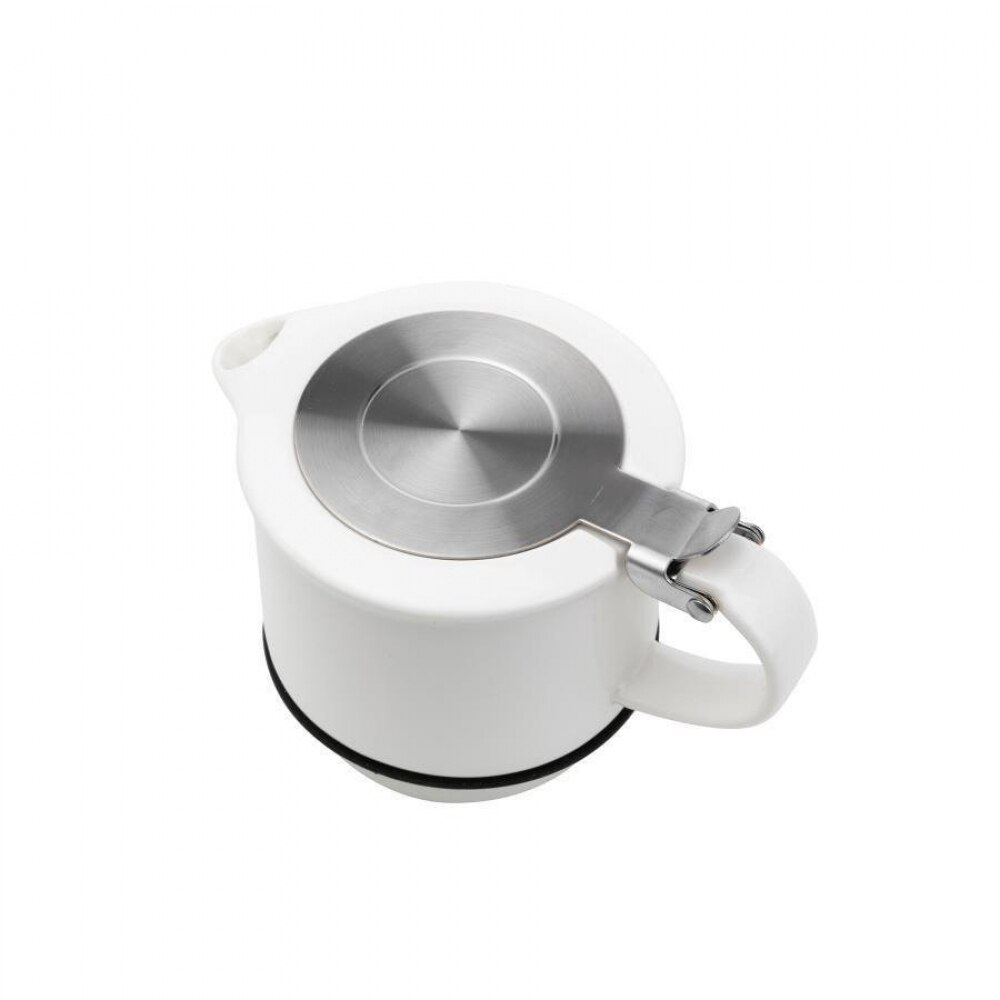 Set ceainic Tea for one, Florina, Portelan, Cana, Lingura, 440 ml, Alb ...