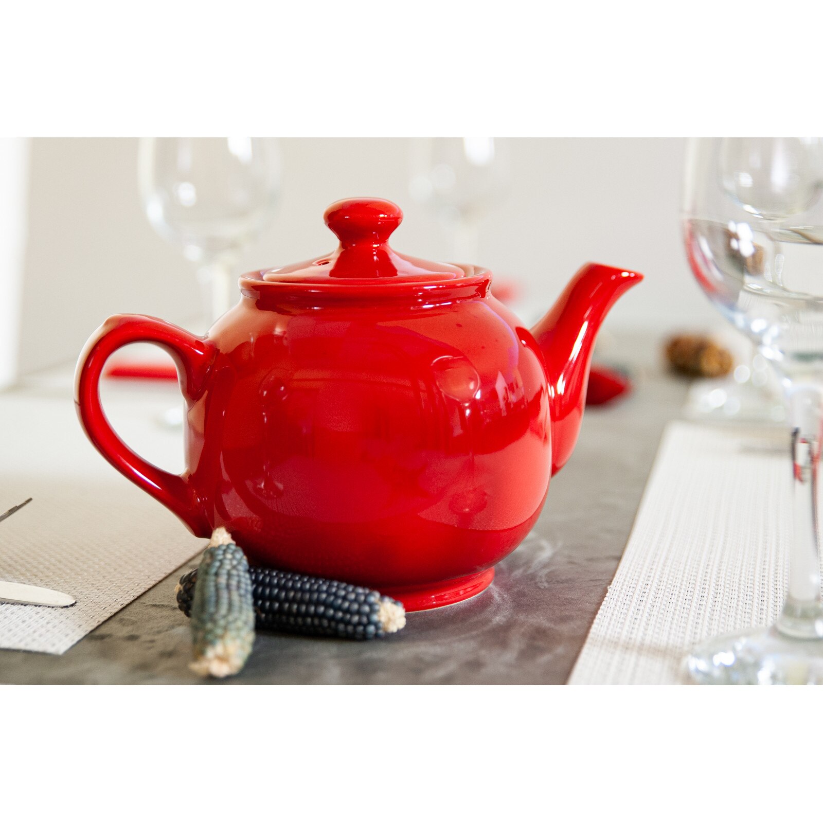 Set 6 ceainice cu capac, Cesiro, 600 ml, Rosu Infocat - eMAG.ro