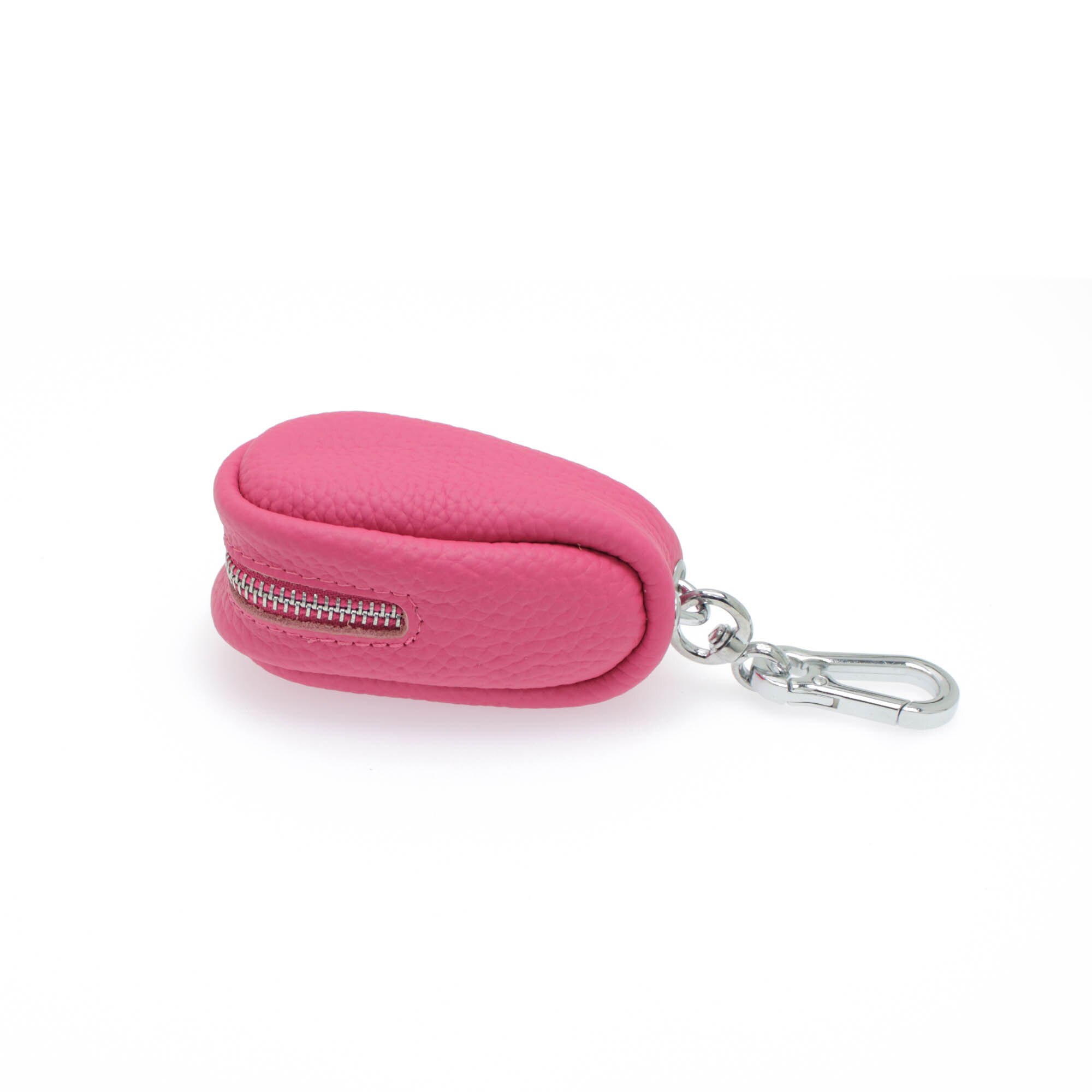 Port chei, din piele naturala, 11x5 cm, Fucsia - PR506 - eMAG.ro