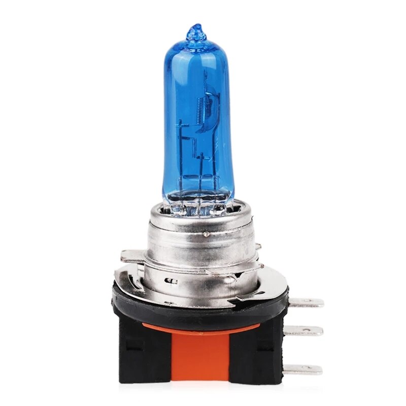 Set de 2 becuri halogen H15, 55W, Xenon Look, 12V, lumina alba 5000K ...