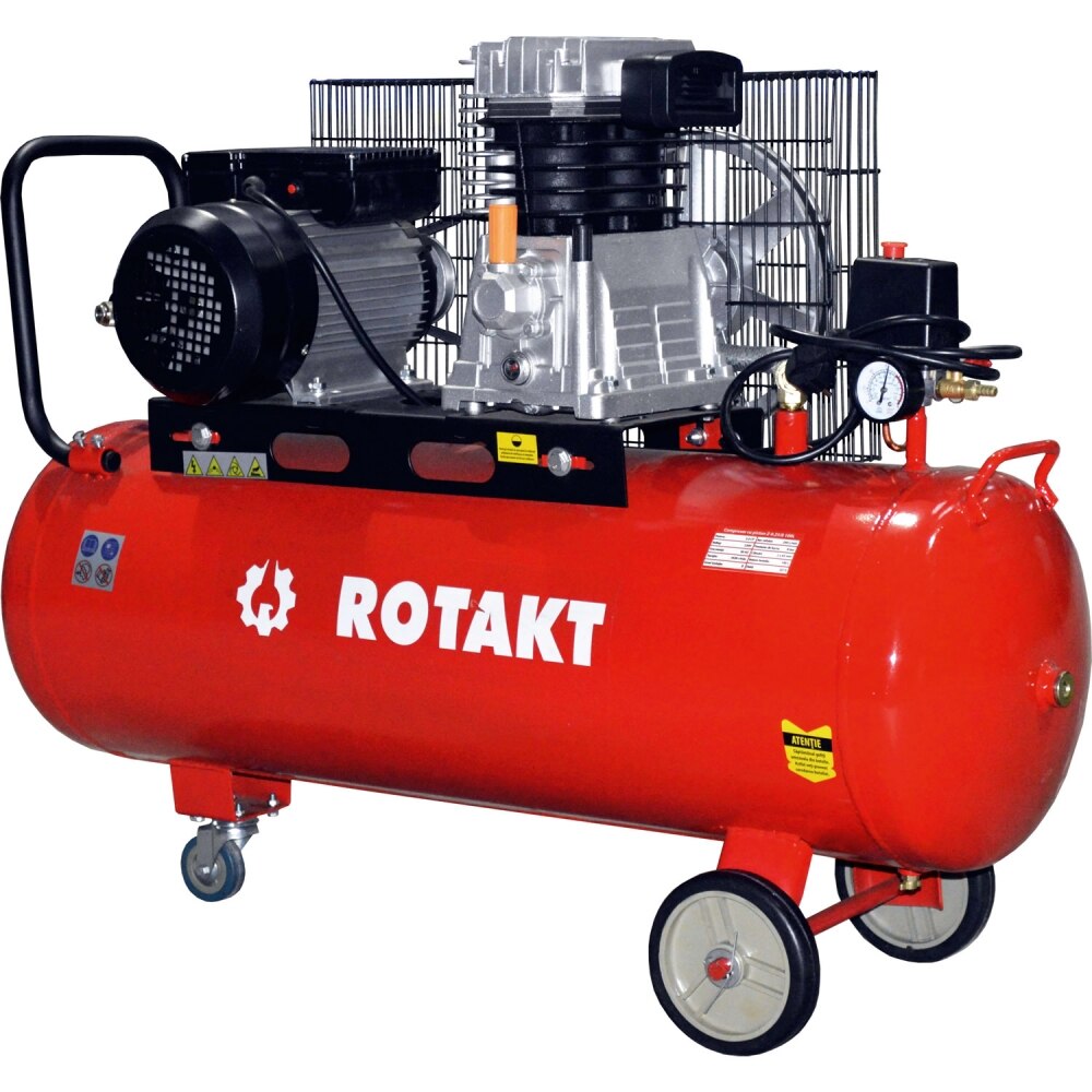 Compresor cu piston Rotakt ROCP‑100‑10, putere 2.2 kW, presiune 8 bar ...