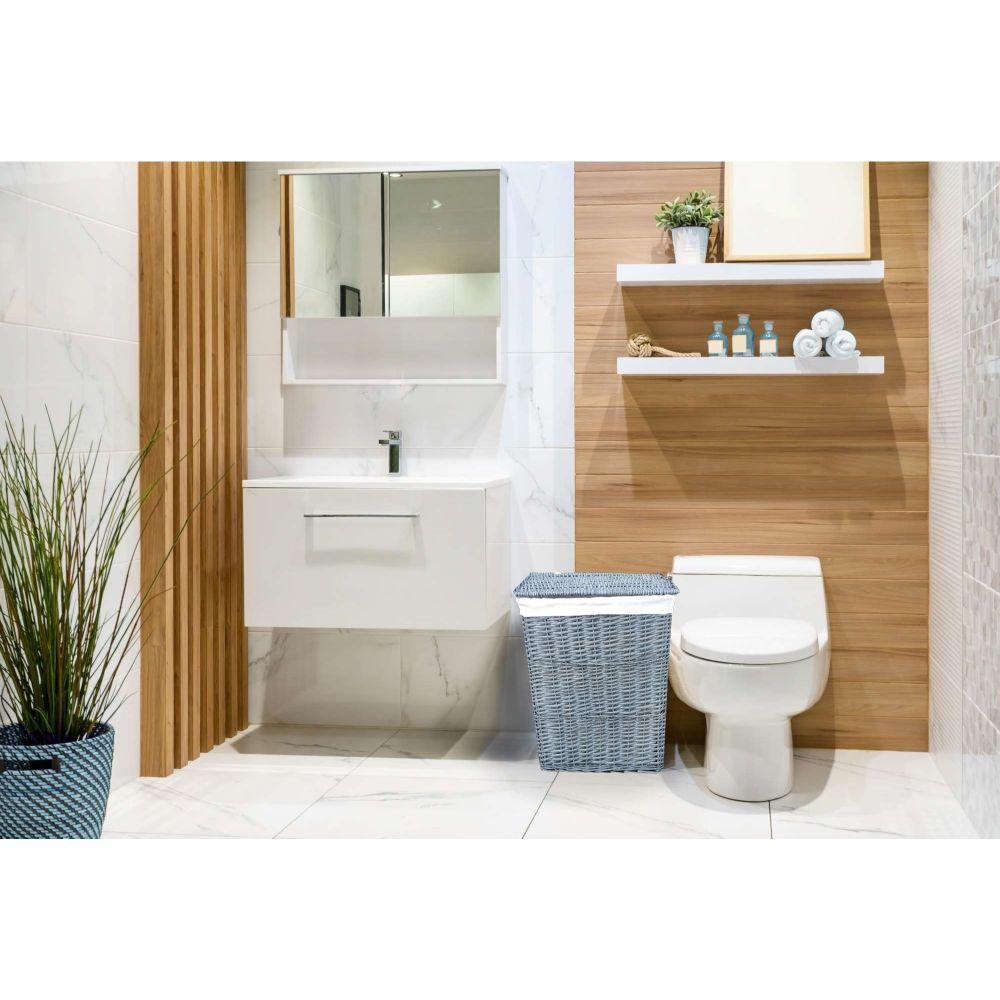 Cos de rachita, GOCKOWIAK, pentru rufe, depozitare, 72L, gri - eMAG.ro