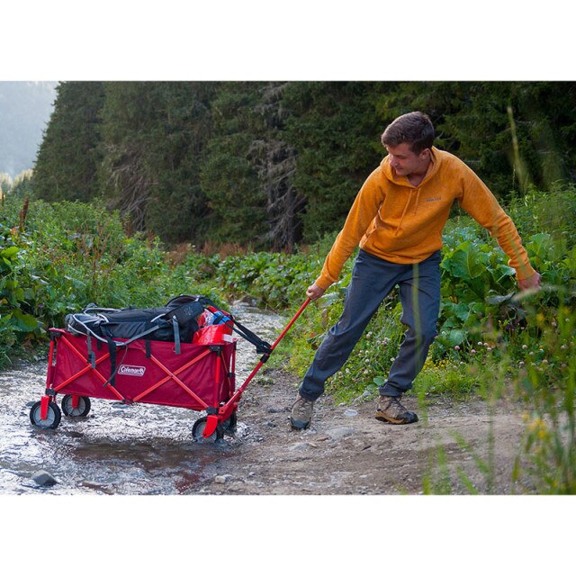 Carut transport pliabil rosu Coleman 18 × 40 × 77 cm - eMAG.ro