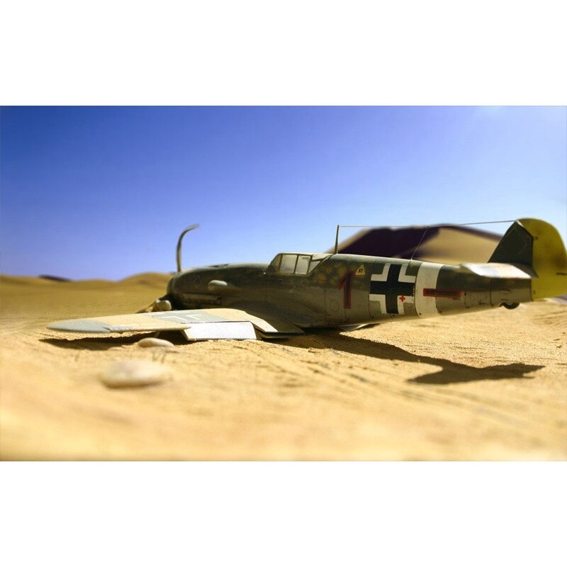 Macheta aeromodele de construit MisterCraft Messerschmitt BF-109G-4/trop Shiess Luftwaffe ...