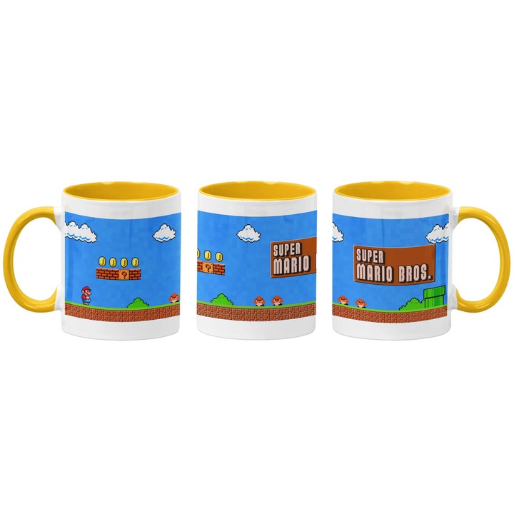 Cupa Tralala Super Mario 2 Super Mario 2, Galben, 330ml. - eMAG.ro