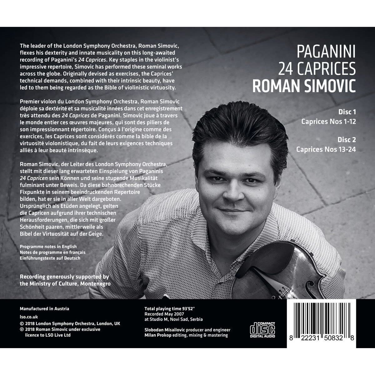 Roman Simovic - Paganini: 24 Caprices - CD - eMAG.ro
