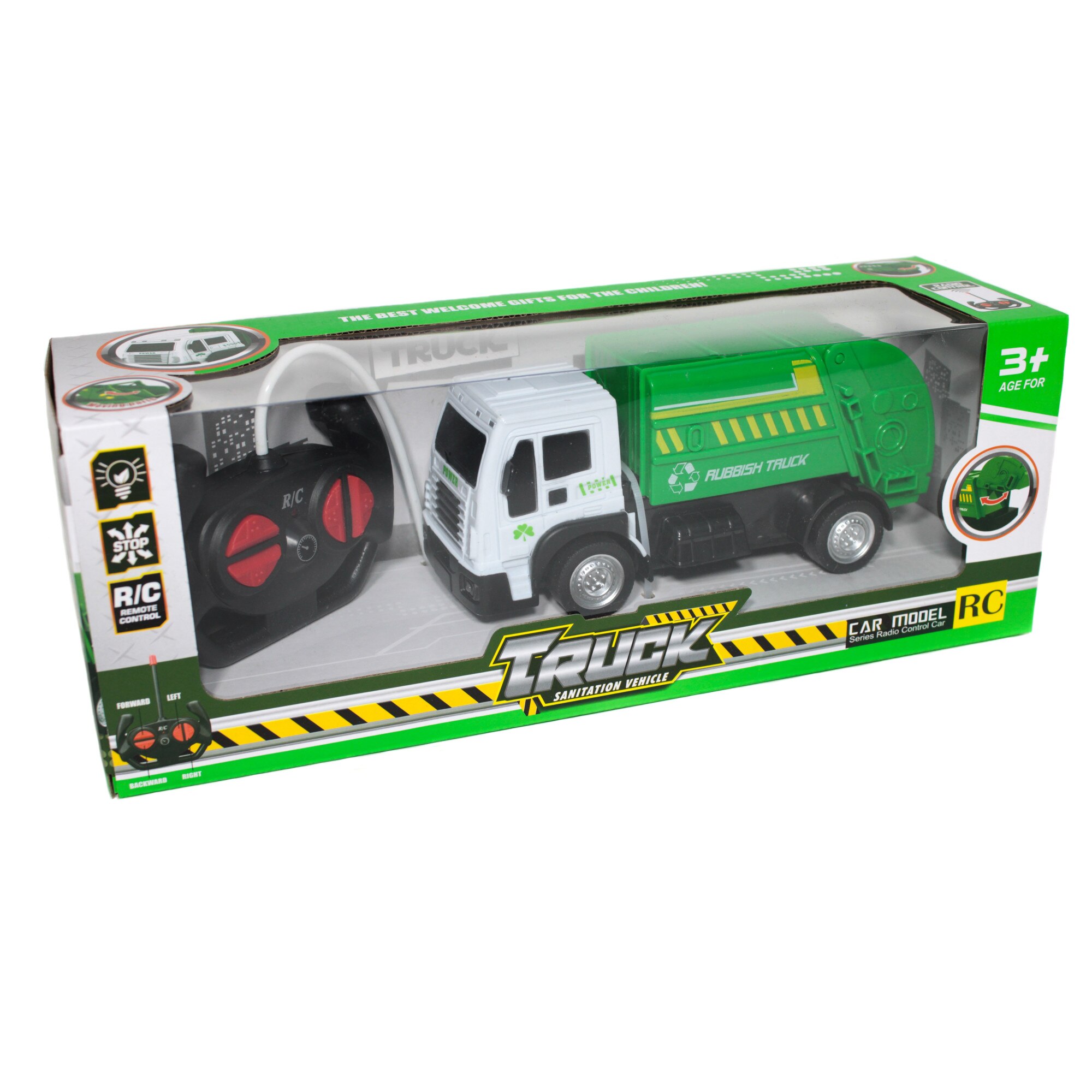 Masina gunoi cu radiocomanda, verde - eMAG.ro