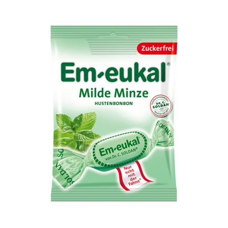 Bomboane fara zahar cu aroma de menta, 75gr - eMAG.ro