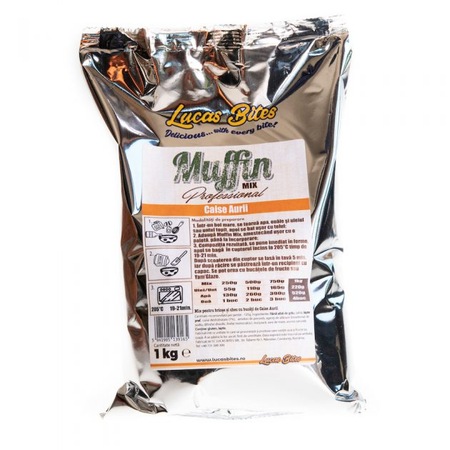 Amestec pentru briose, Muffin Mix Caise aurii, Lucas Bites, 1kg - eMAG.ro