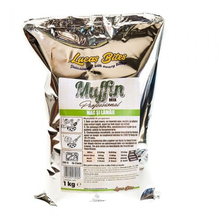 Amestec pentru briose, Muffin Mix Mac si lamaie, Lucas Bites, 1kg - eMAG.ro