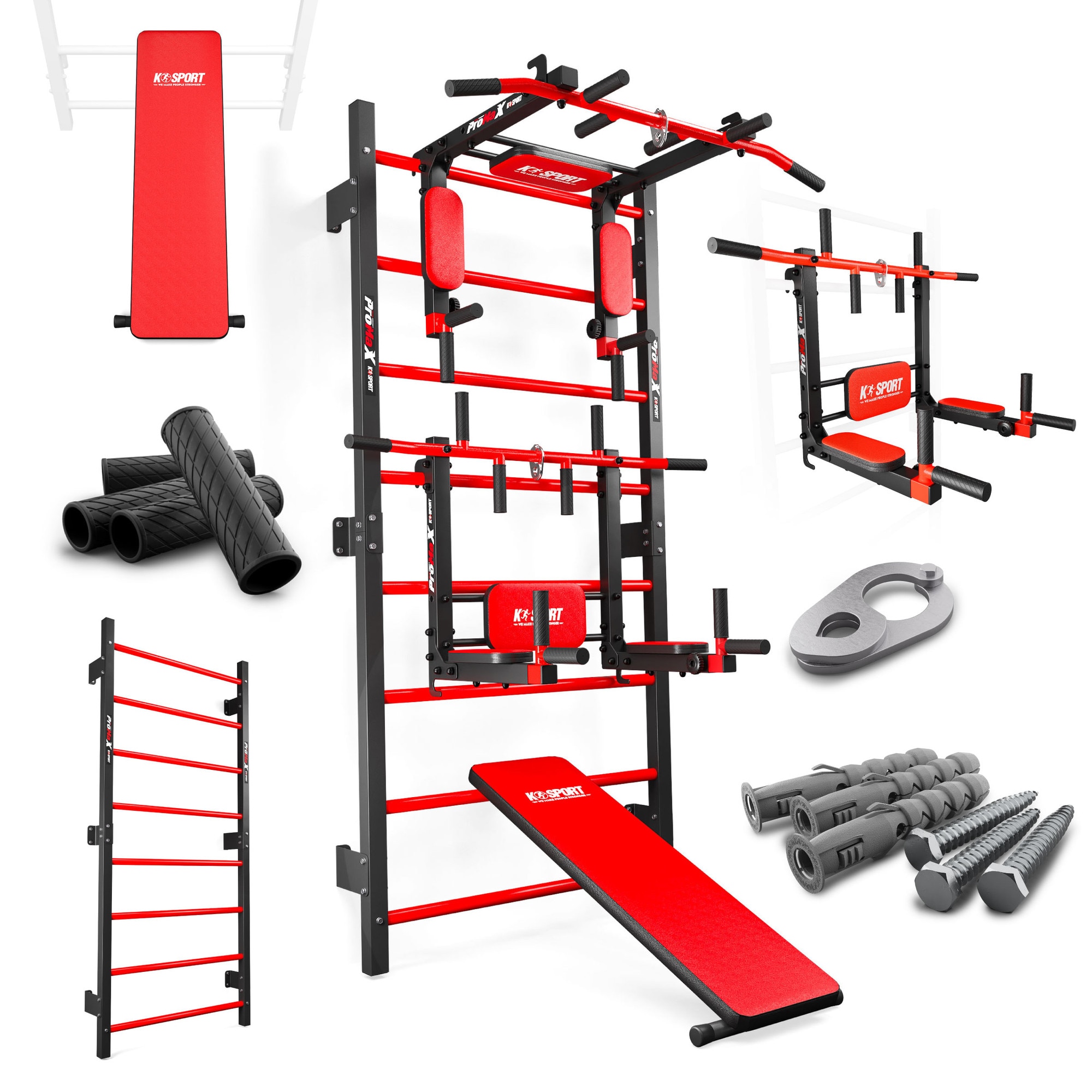 Aparat De Exercitii Multifunctional, KSSL100, Banca De Exercitii, Bara De Tractiuni, Spalier De ...