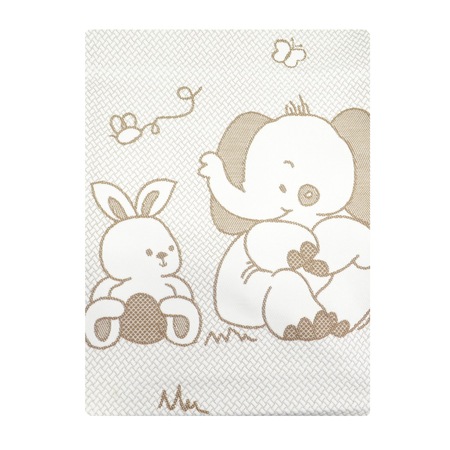 Pled 100 x 80 cm pentru baieti OEM 660-4, Crem - eMAG.ro