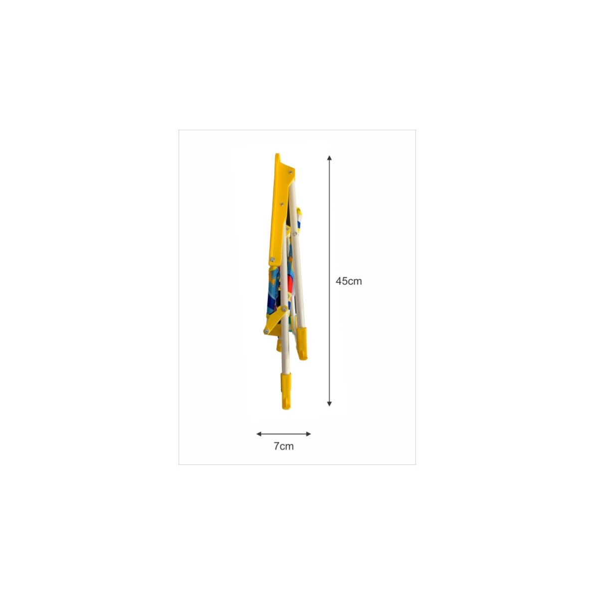Scaunel pliabil, pentru plaja, pesti si barcute, Multicolor - eMAG.ro
