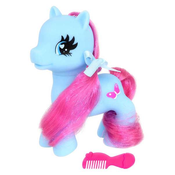 Figurina pentru copii Ponei cu pieptene, multicolor, 28 cm - eMAG.ro