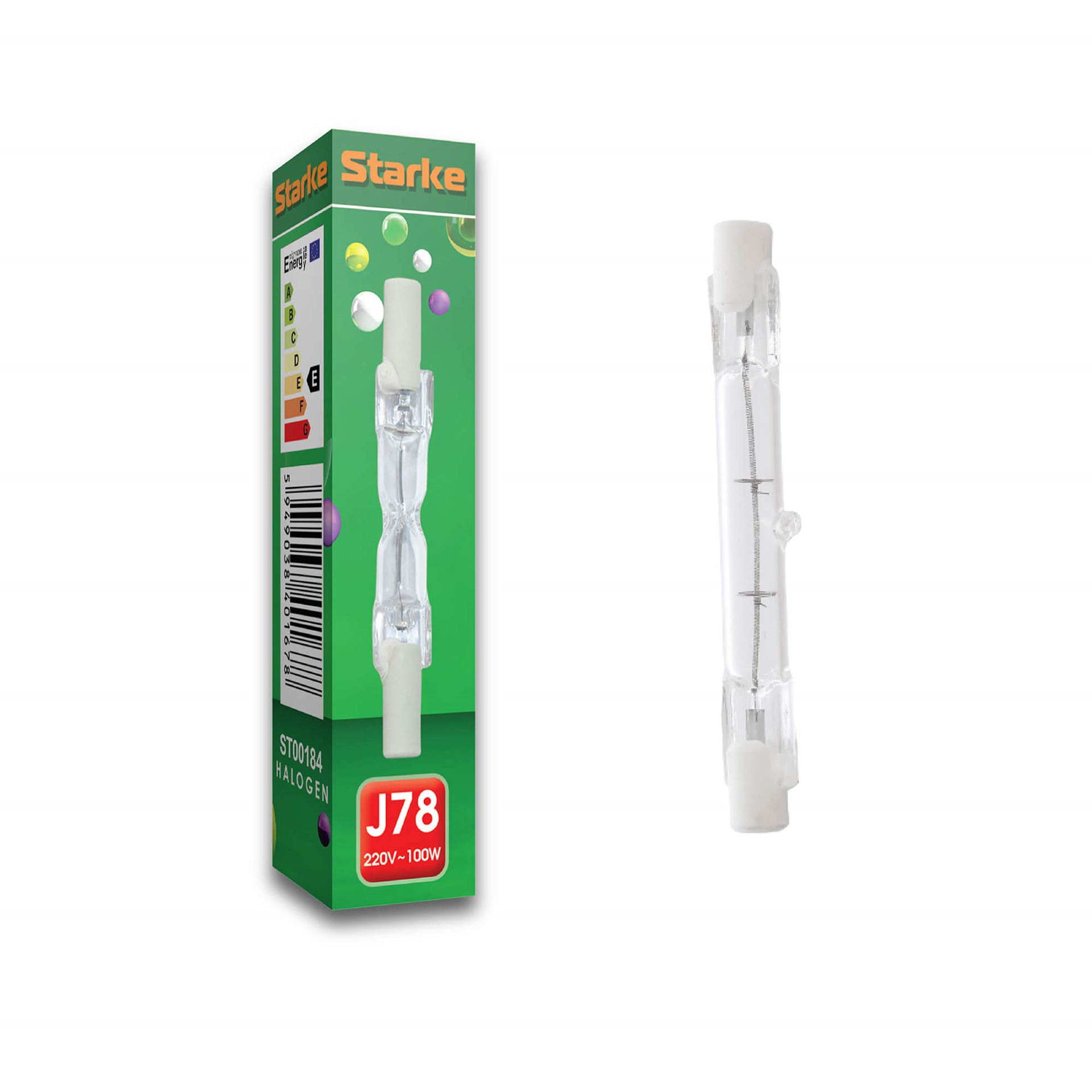 Крушка за проектор, Халогенна, 100W, 800 лумена, R7s, J78, 78mm, 3050k ...