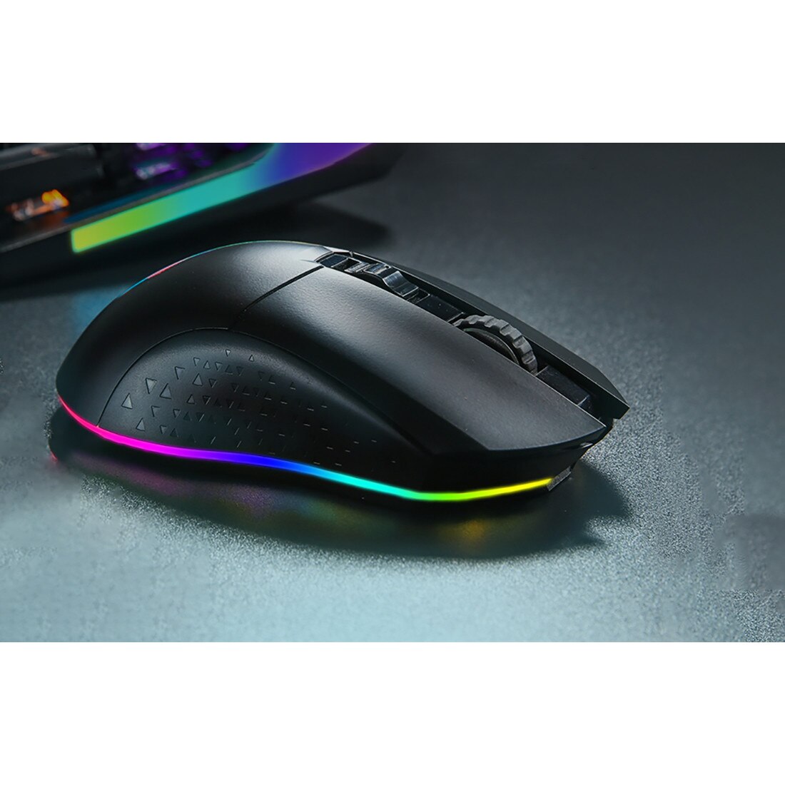 Mouse de gaming, Dareu, EM901, Iluminare RGB,Optic, 6000 DPI, Wireless ...
