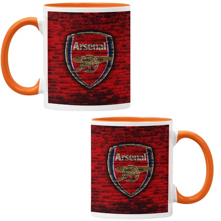 Cupa Arsenal Arsenal 002, Ceramica, Pentru cafea, Portocala, 330 ml ...
