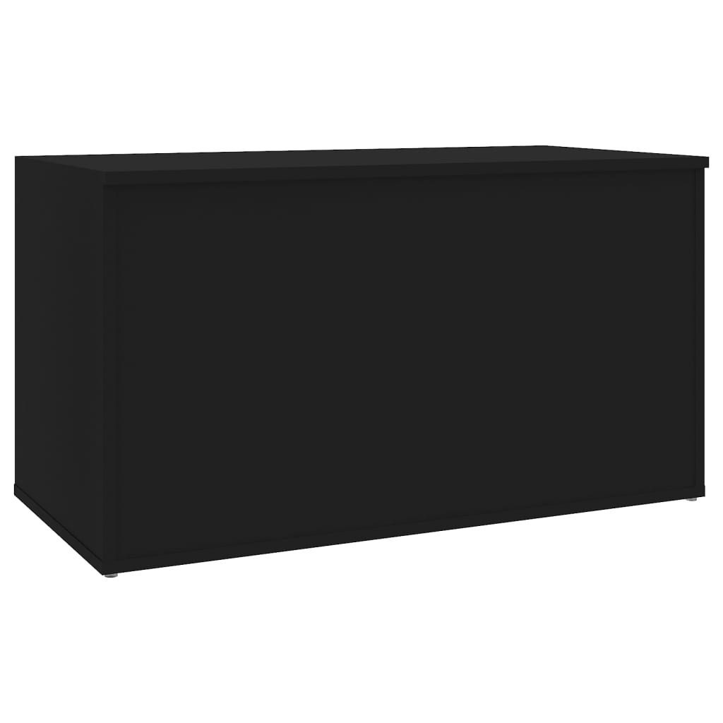 Cufar de depozitare, negru, 84x42x46 cm, lemn compozit, Capacitate mare ...