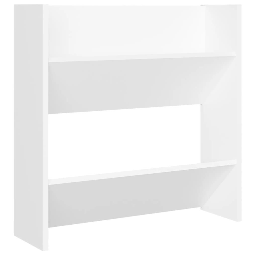 Set 4 Pantofare de perete, stil elegant, alb,60x18x60 cm PAL, Decorativ ...