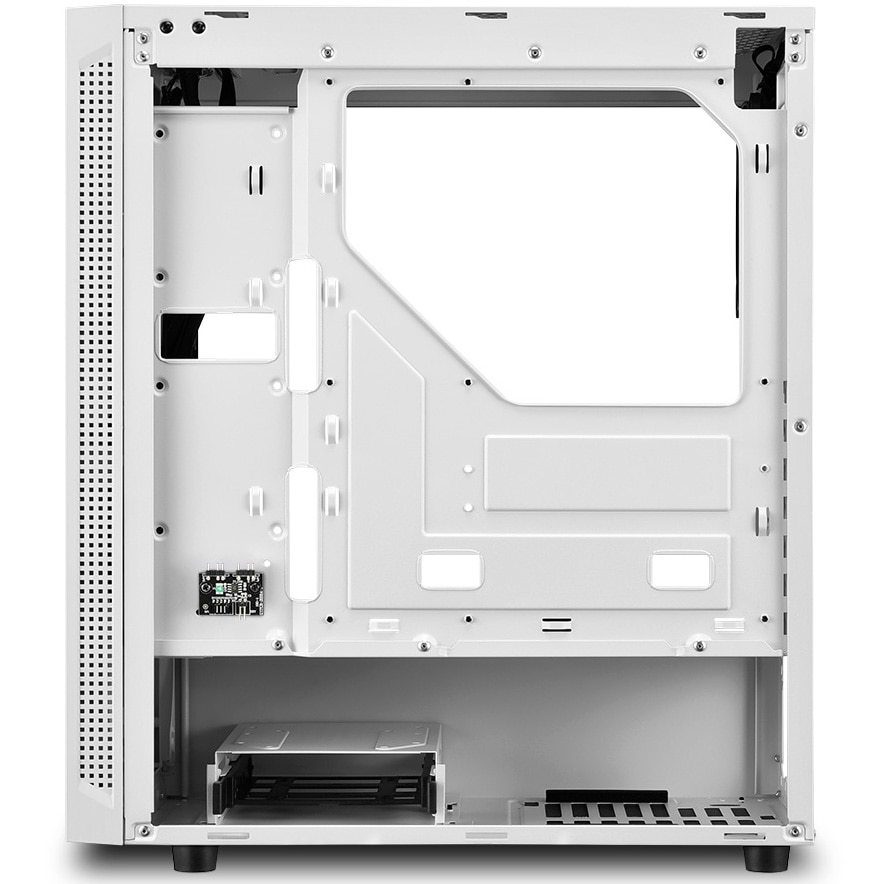 Компютърна кутия Sharkoon RGB Slider White, Mid-Tower, Без захранващ ...