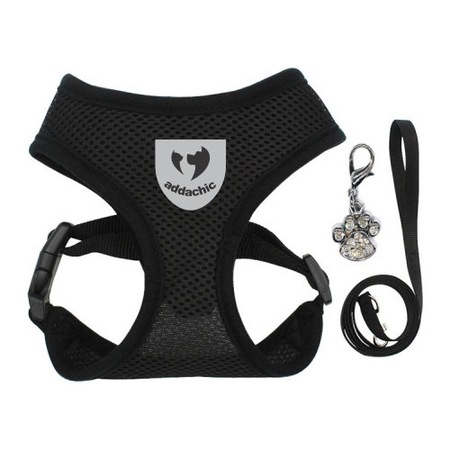 Set Ham si lesa Addachic si Pandantiv, pentru caini/catei/pisici, M ...