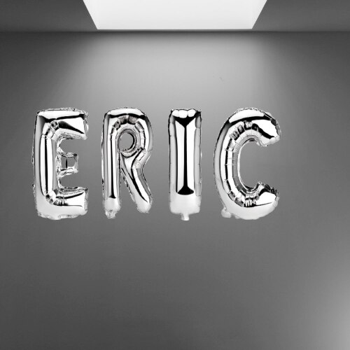 Комплект балони Eric Name Letters, сребро, 40 см - eMAG.bg