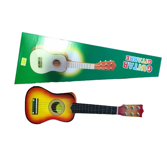 Chitara din lemn pentru copii, 53 cm cu pana si coarda de rezerva - eMAG.ro