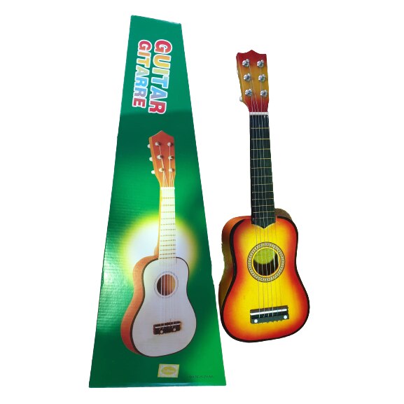 Chitara din lemn pentru copii, 53 cm cu pana si coarda de rezerva - eMAG.ro