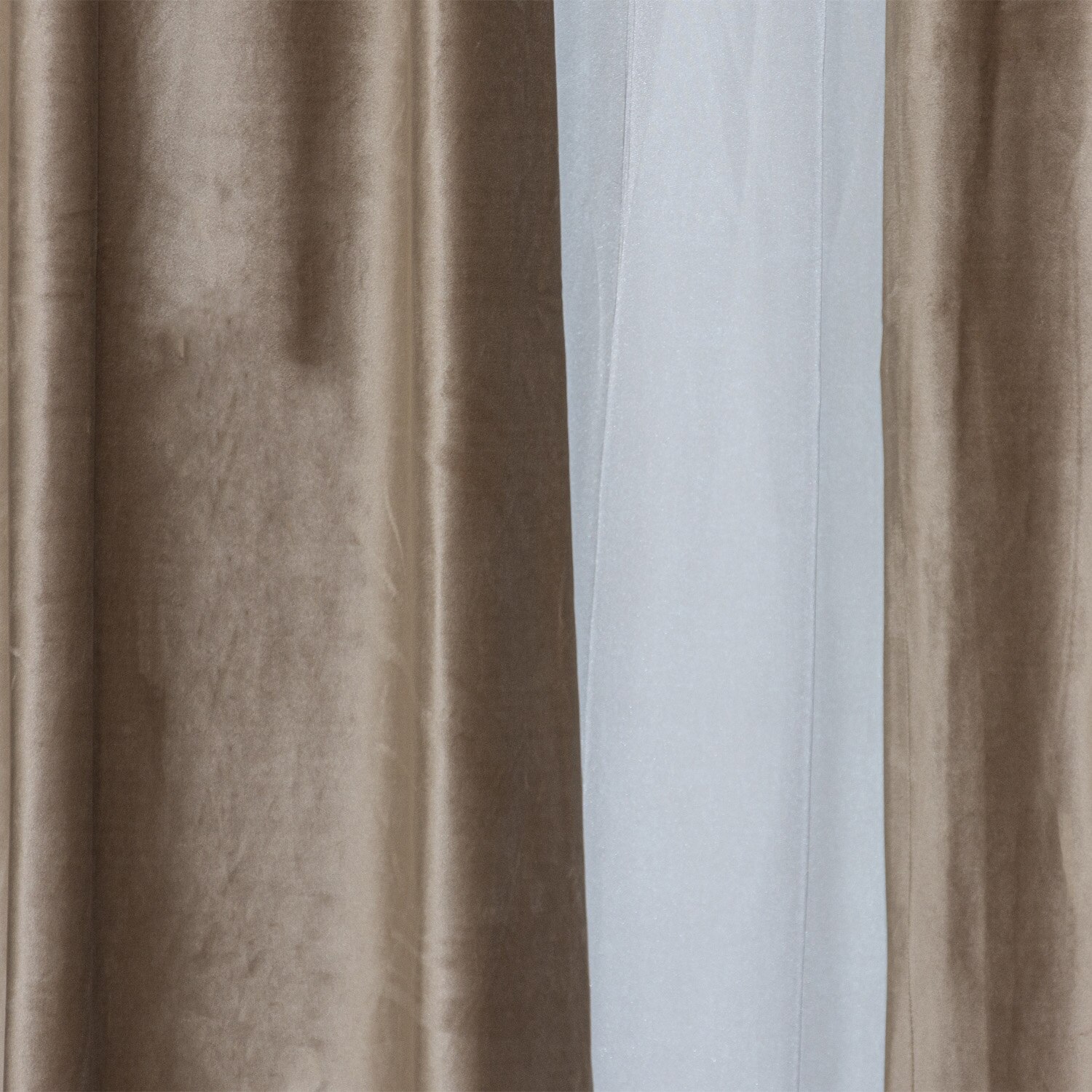 Set 2 draperii Hiko COMFY catifea bej 2x400x245cm, cu rejansa - eMAG.ro