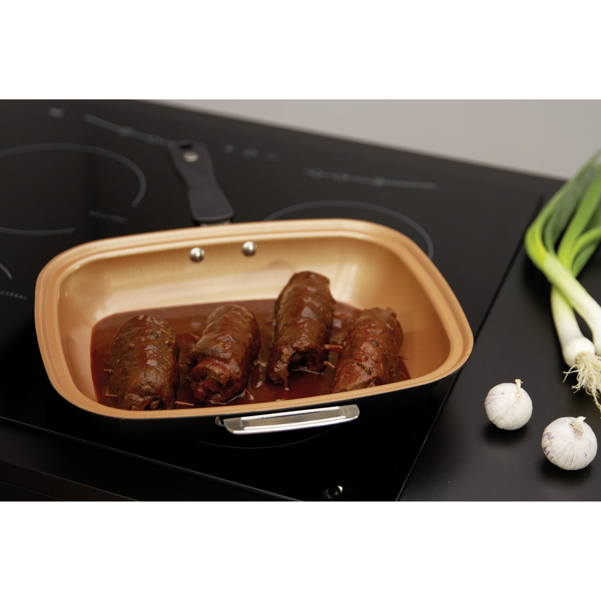 Set tigaie dubla MediaShop Doubletta Livington Black Basic 3496, Grill ...