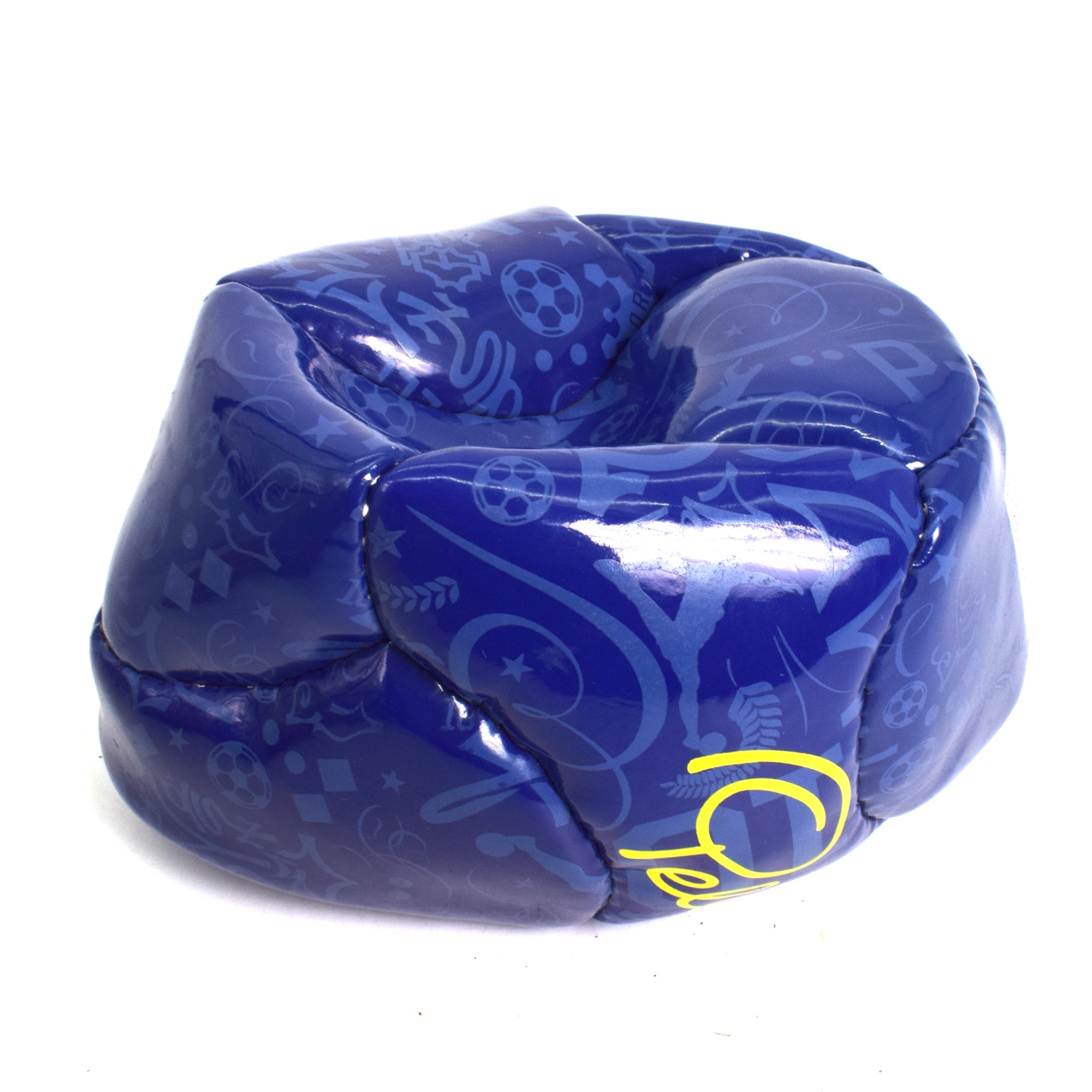 Mini minge fotbal, Pele, culoare albastra, 14x14x14 cm - eMAG.ro