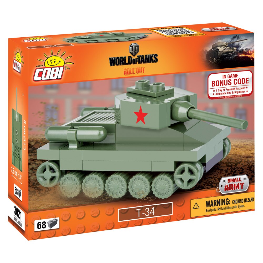 COBI WOT 3021 Nano Tank T34, 62 darabos - eMAG.hu